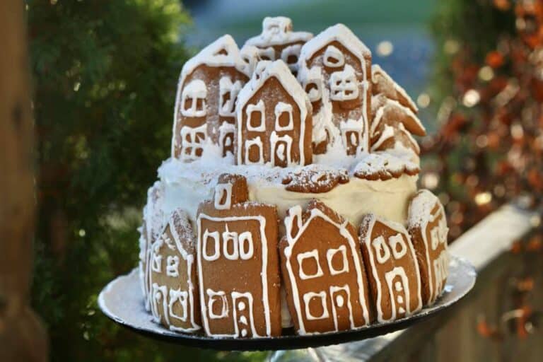 Make A Gingerbread Village- Gingerbread House Recipe - Farmhouse & Blooms
